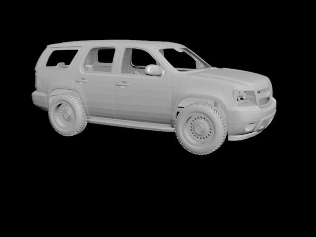 🚙 RC body Chevrolet Tahoe 2010 (SCX10)・ OBJ File for ・Cults