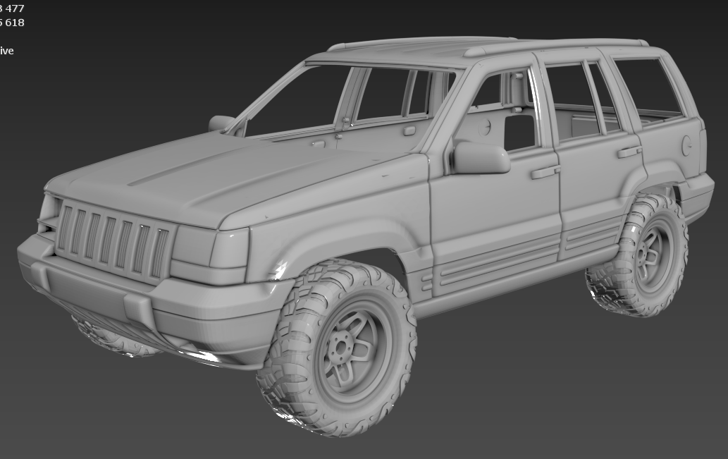 🎨 Jeep Grand Cherokee ZJ (rc body 313mm wheelbase)・ STL File for ・Cults