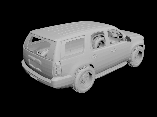 🚙 RC body Chevrolet Tahoe 2010 (SCX10)・ OBJ File for ・Cults