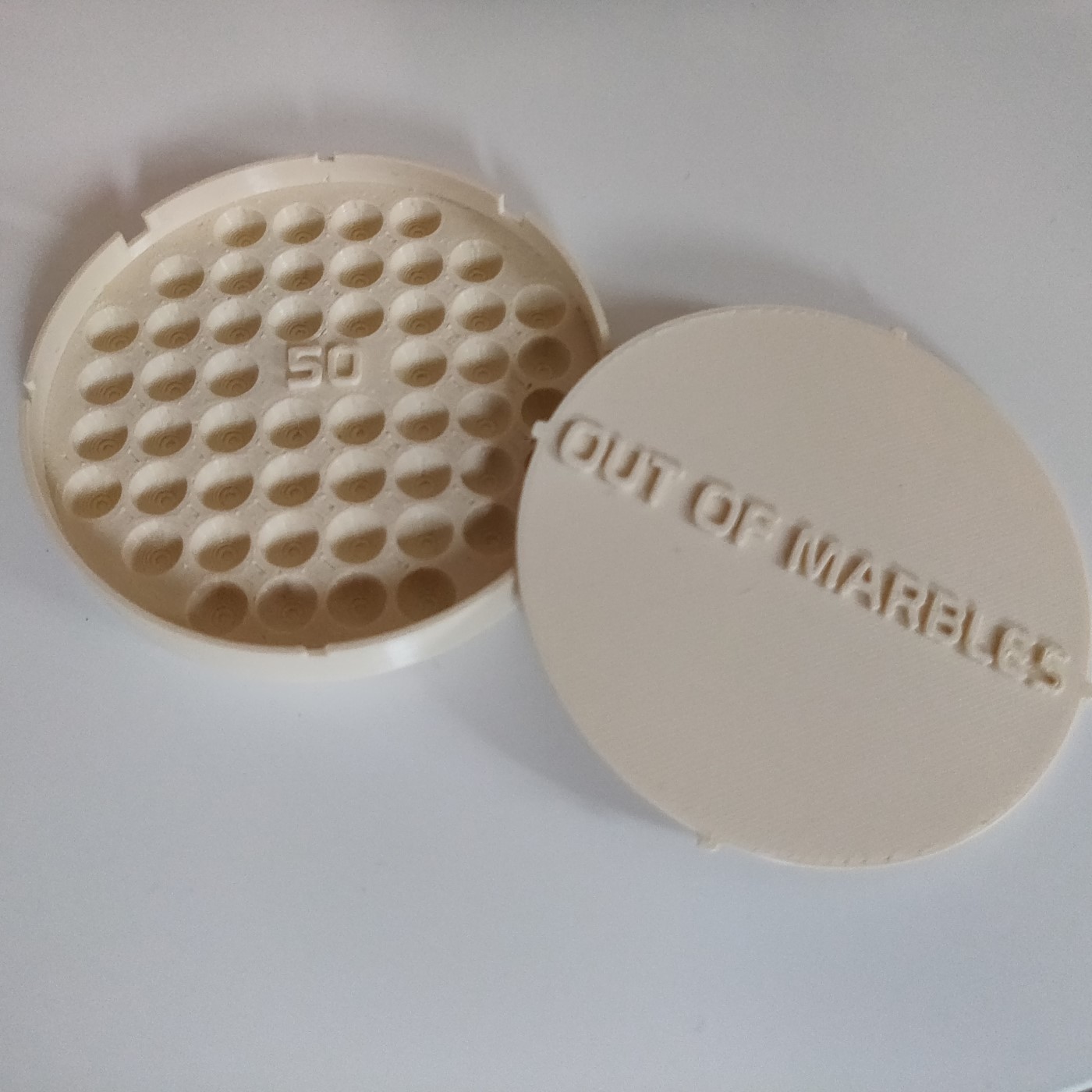 🎲 Circular Marble Tray・Free STL File for ・Cults