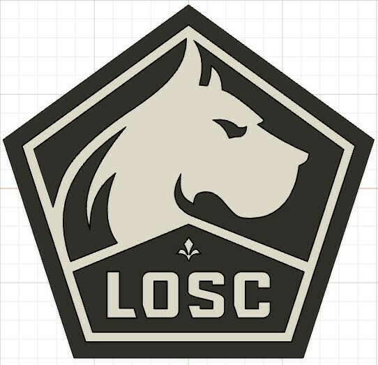 STL file LOSC logo 🏈 ・3D printable model to download・Cults