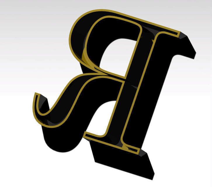 Archivo 3MF Letra R del abecedario (SIN SOPORTES) 👽 (GCODE)・Modelo para ...