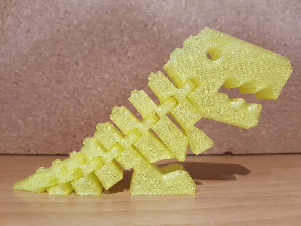 3D printing Flexi Rex with stronger links・Cults