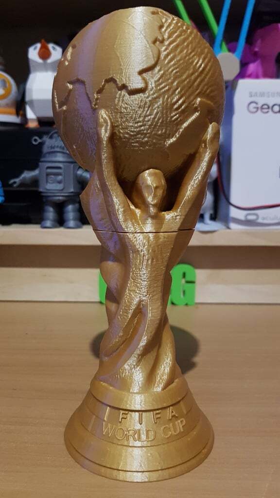 3D printable World Cup Trophy (Solid Verison) Link in the Description ...