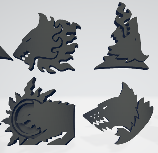 🛰 Space Wolves Great Companies Icons Hard Transfers・ STL File for ・Cults