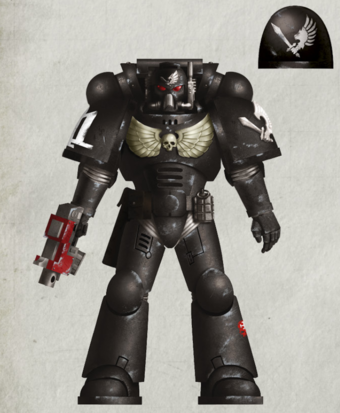 🛰 Dark Angels, Ravenwing and Deathwing Space Marine Icon Moulded 'Hard ...