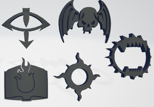 🎲 All Traitor Legions Icon Moulded 'Hard Transfer' for Horus Heresy ...