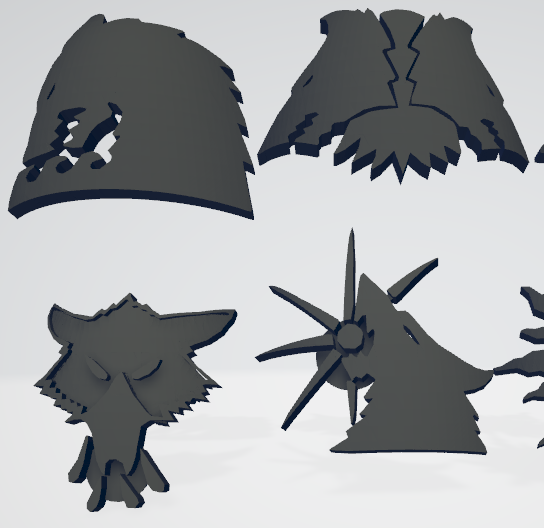 🛰 Space Wolves Great Companies Icons Hard Transfers・ STL File for ・Cults