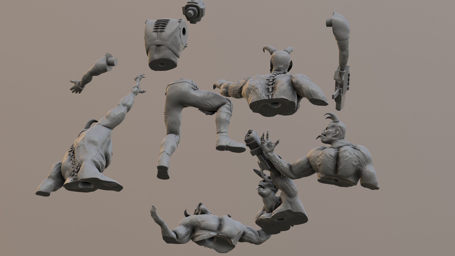 🫡 Doom Classic Cover Diorama Printable・ 3D File for ・Cults