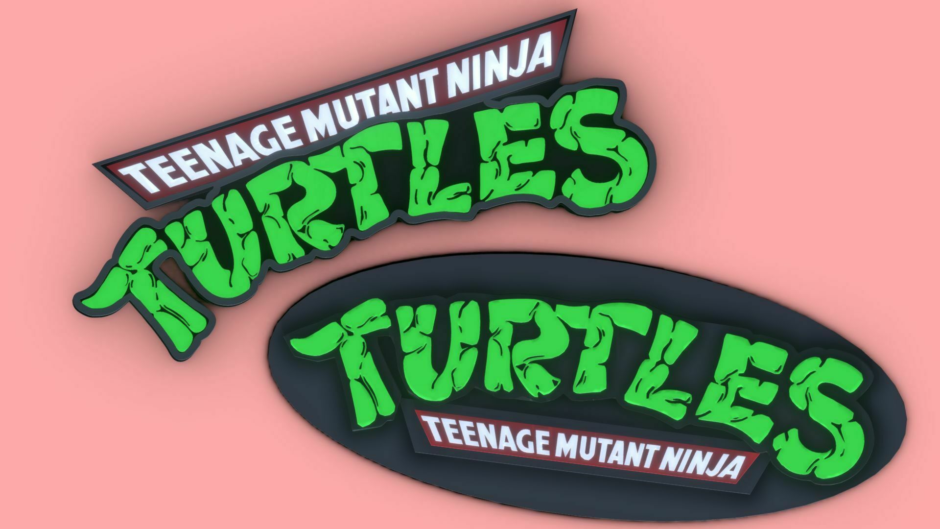 🥷 Teenage Mutant Ninja Turtles Logo Printable・ 3D File for ・Cults