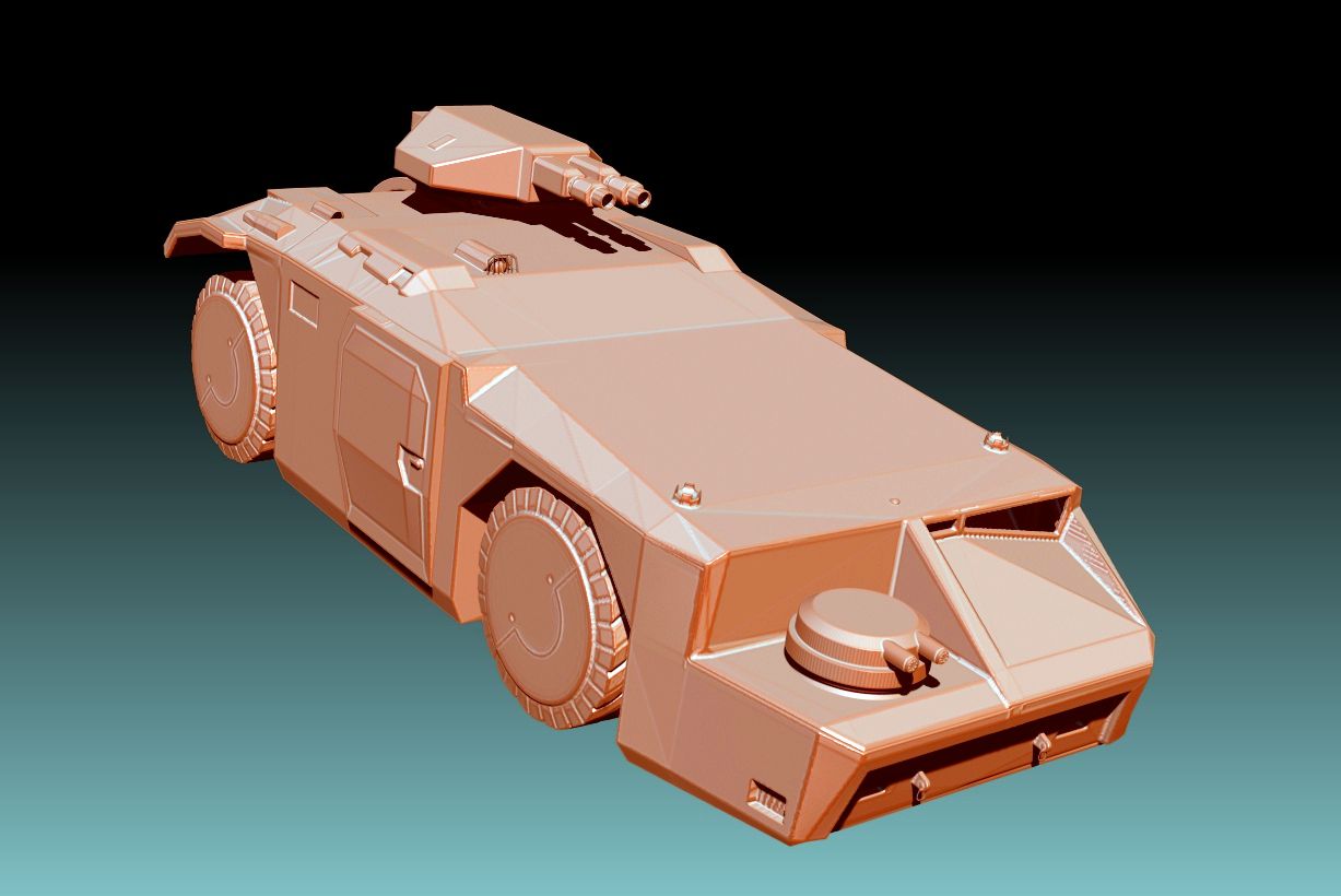 👽 Aliens APC - M577 Armored Personnel Carrier・ 3D File for 3D printing ...