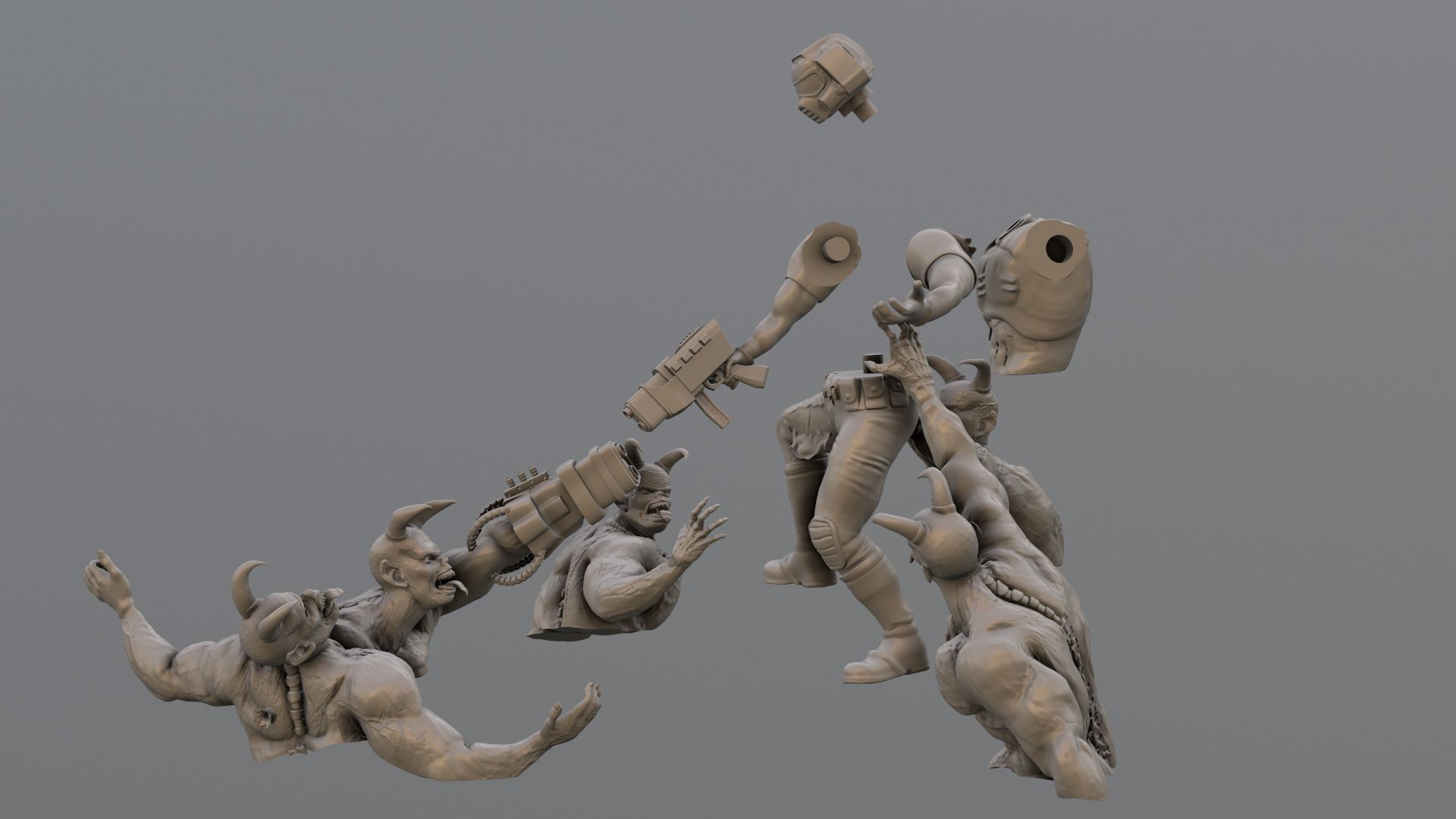 🫡 Doom Classic Cover Diorama Printable・ 3D File for ・Cults