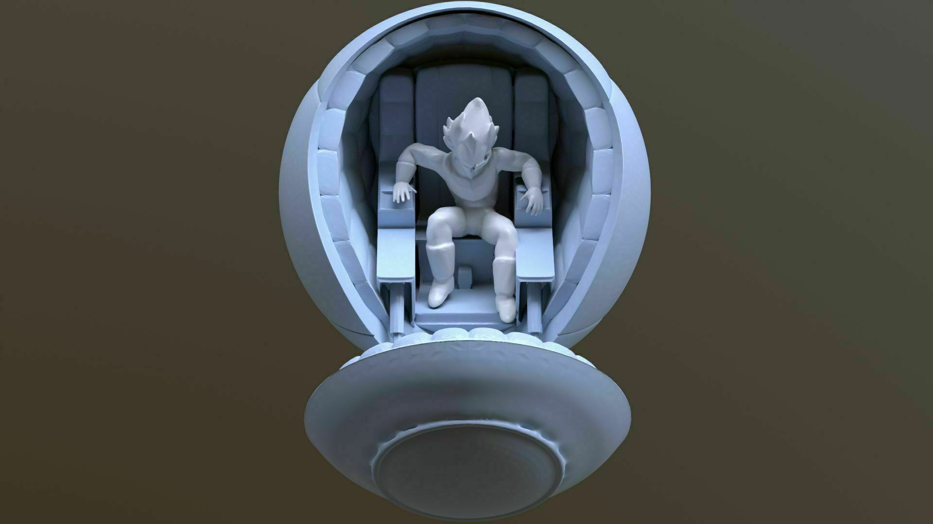 🚀 Saiyan's Attack Ball with vegeta・ 3D File for ・Cults