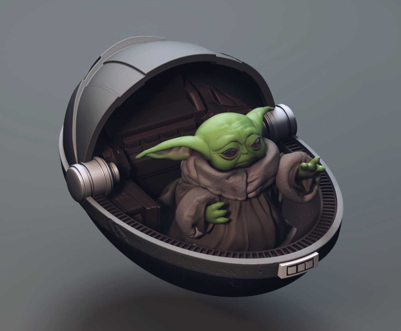 3D file Baby Yoda Set 👶 ・3D print design to download・Cults
