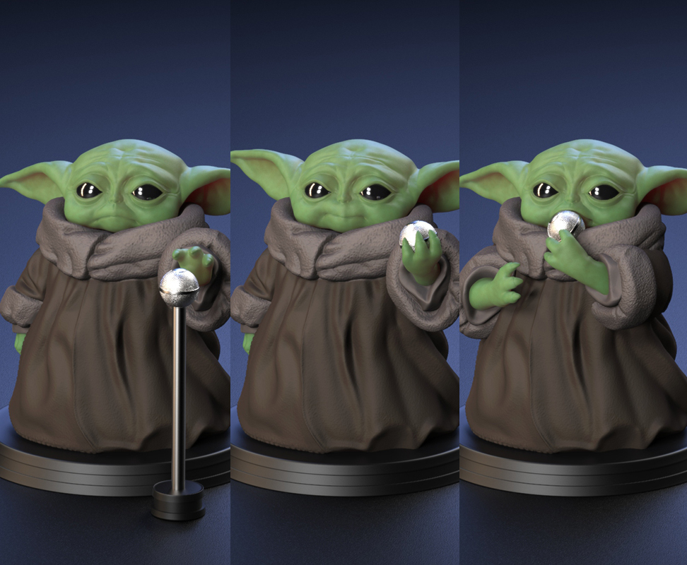3D file Baby Yoda Set 👶 ・3D print design to download・Cults