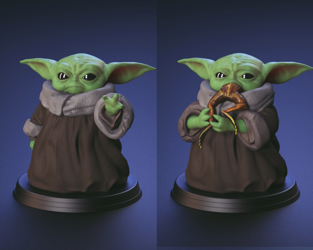 3D file Baby Yoda Set 👶 ・3D print design to download・Cults