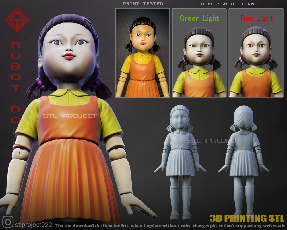 3D file Robot Doll 🤖 ・3D printable model to download・Cults