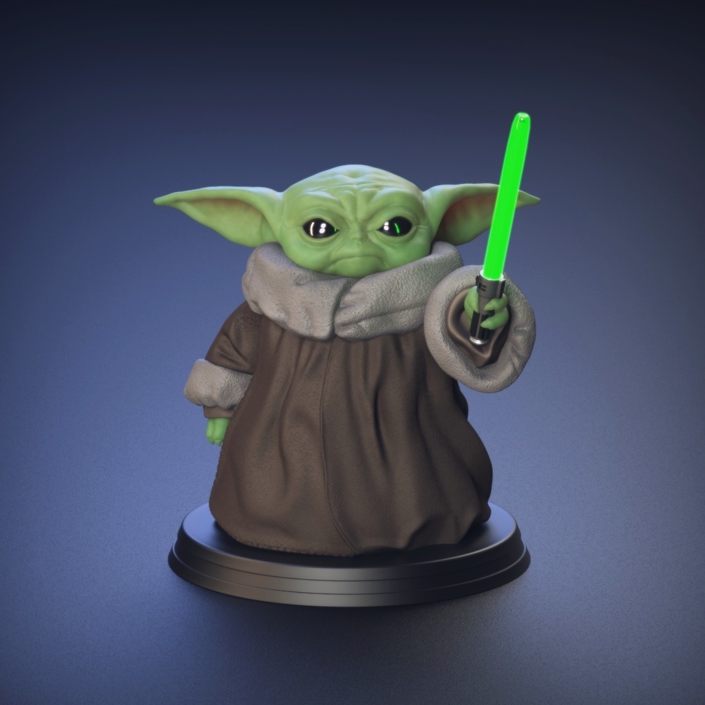 3D file Baby Yoda Set 👶 ・3D print design to download・Cults