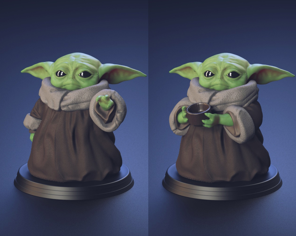 3D file Baby Yoda Set 👶 ・3D print design to download・Cults