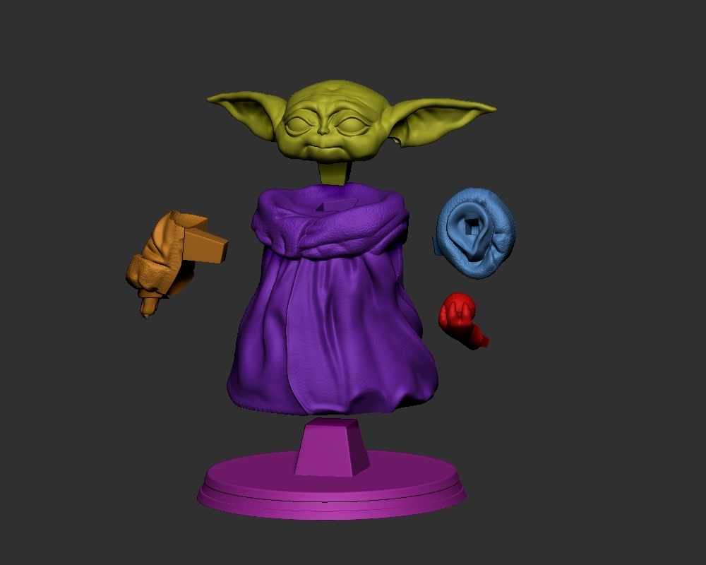 3D file Baby Yoda Set 👶 ・3D print design to download・Cults