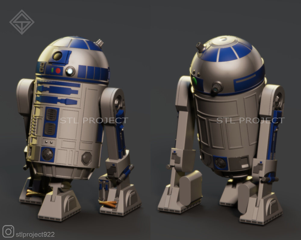 Файл 3D R2 - D2 🤖 ・3D-печатный дизайн для загрузки・Cults