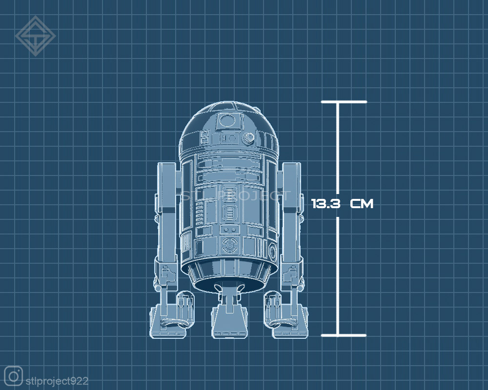 Файл 3D R2 - D2 🤖 ・3D-печатный дизайн для загрузки・Cults