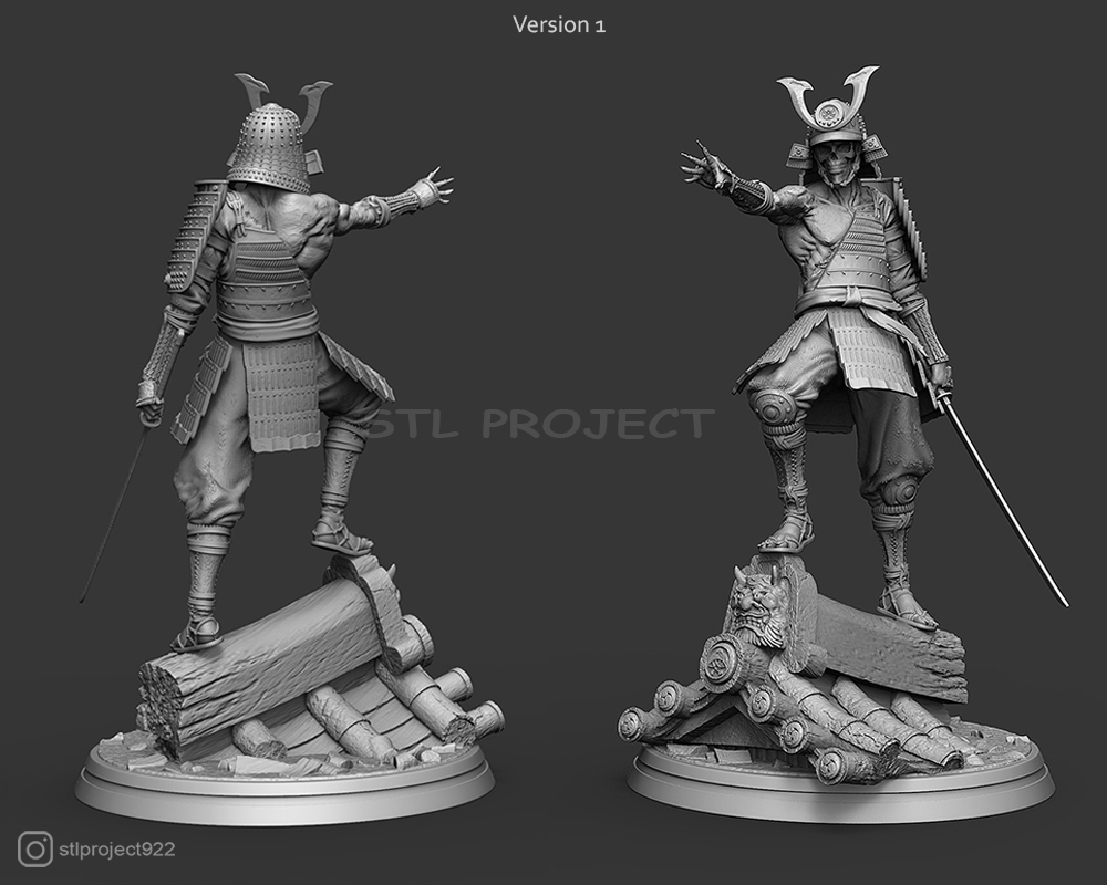 Archivo 3D Samurai muerto 🗡️ ・Plan imprimible en 3D para descargar・Cults
