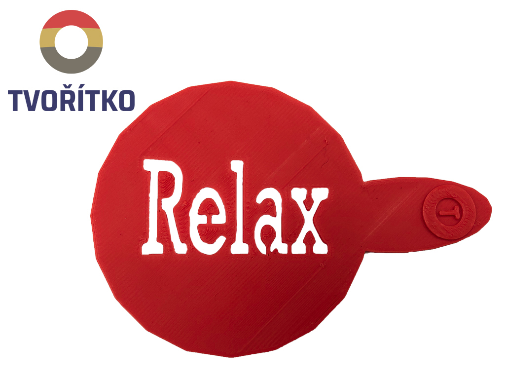 STL file Coffee stencil - Relax ☕ ・3D printable design to download・Cults