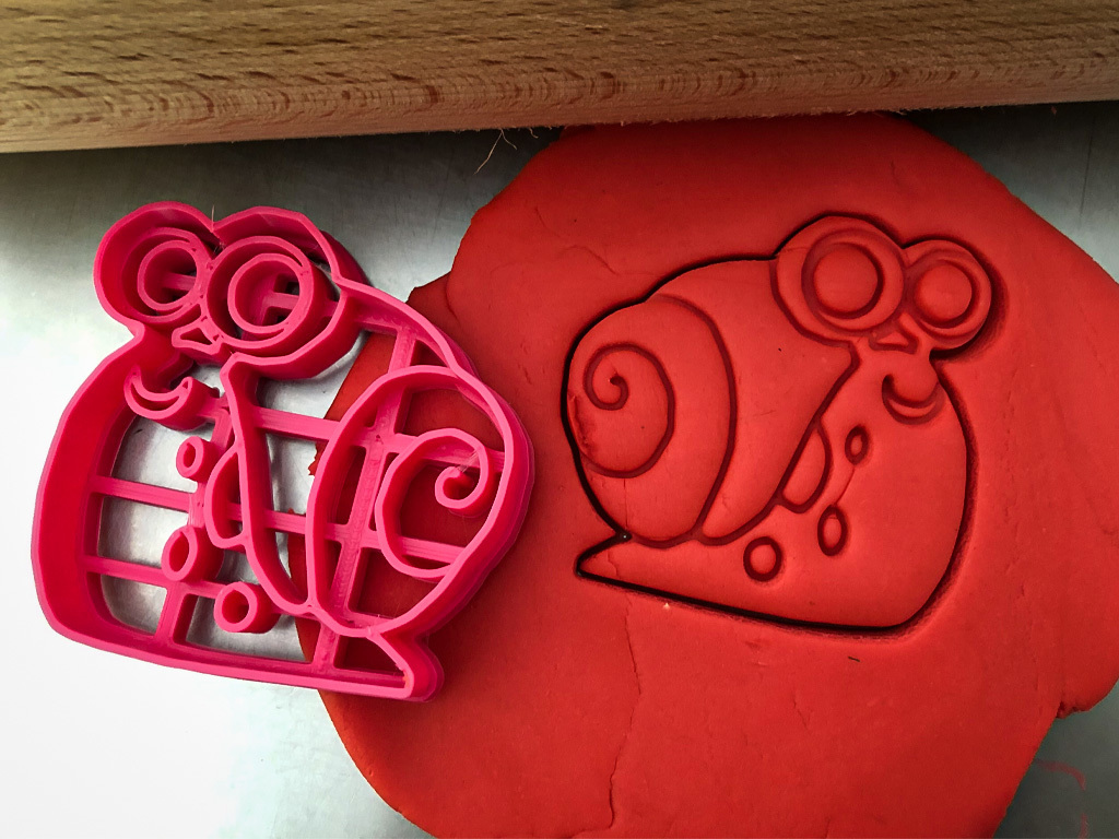 🍪 Cookie cutter - Snail・ STL File for ・Cults