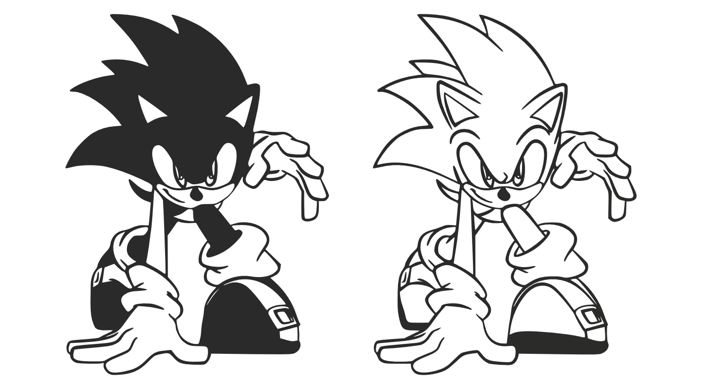 STL file Wall Art Sonic the Hedgehog 🎨 ・3D print object to download・Cults