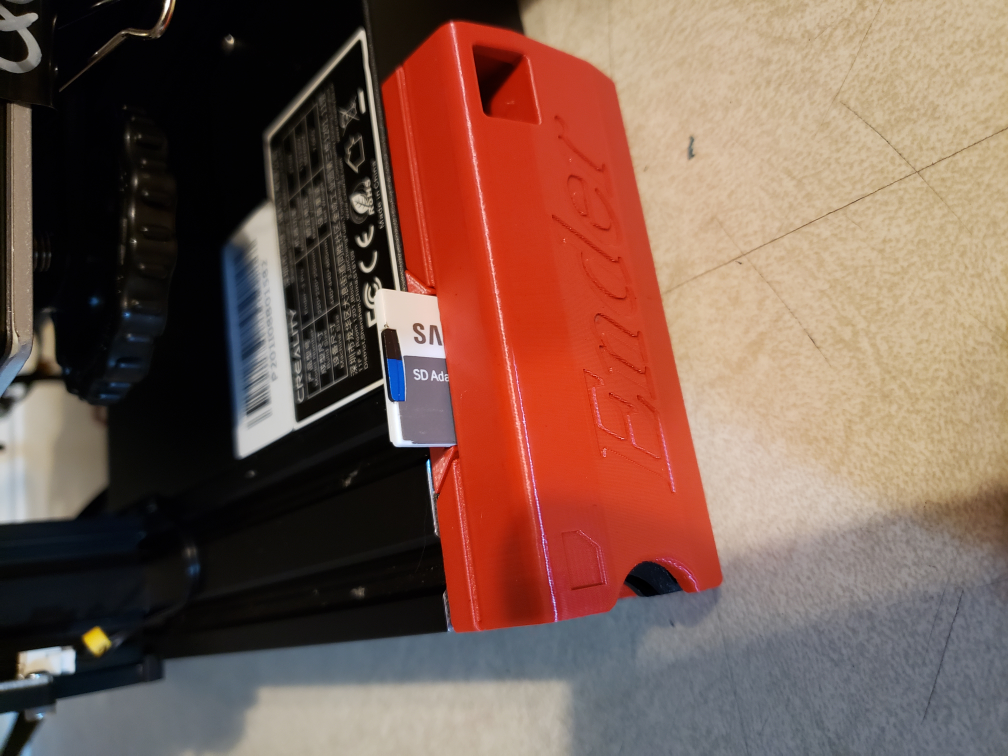 3D printed Creality Ender 3 PRO Compact SD Card Adapter Housing・Cults