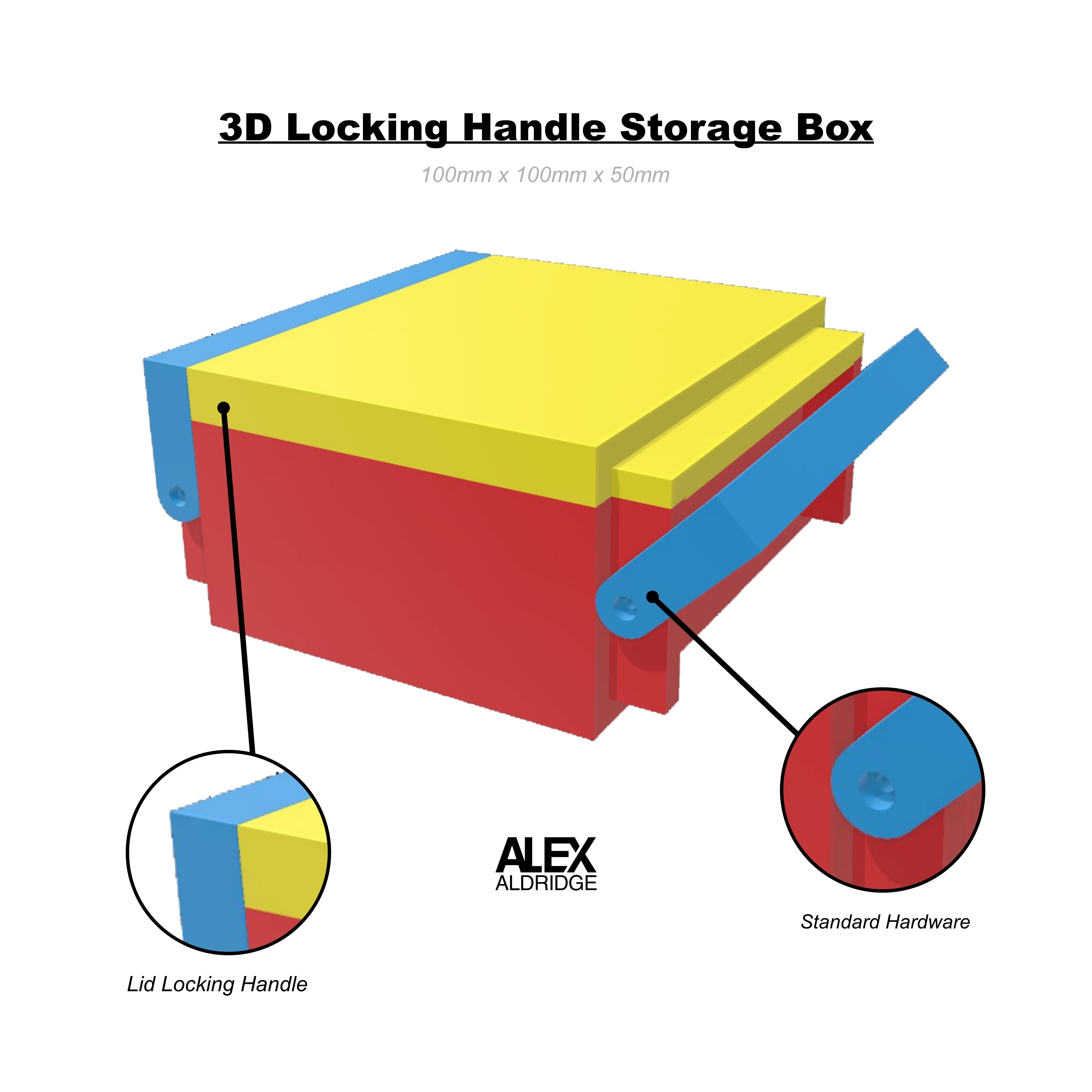 arquivo STL 3D Locking Rugged Storage Box Container 📦 ・ideia de impressão 3D para download・Cults