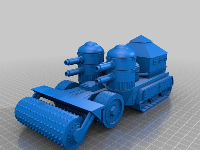 ♟ Orc / Ork Armoured Mobile Battle fortress halftrack・Free STL File for ...