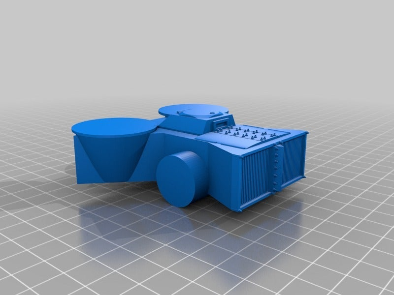 😤 Armoured Steam powered Half-track・Free STL File for ・Cults