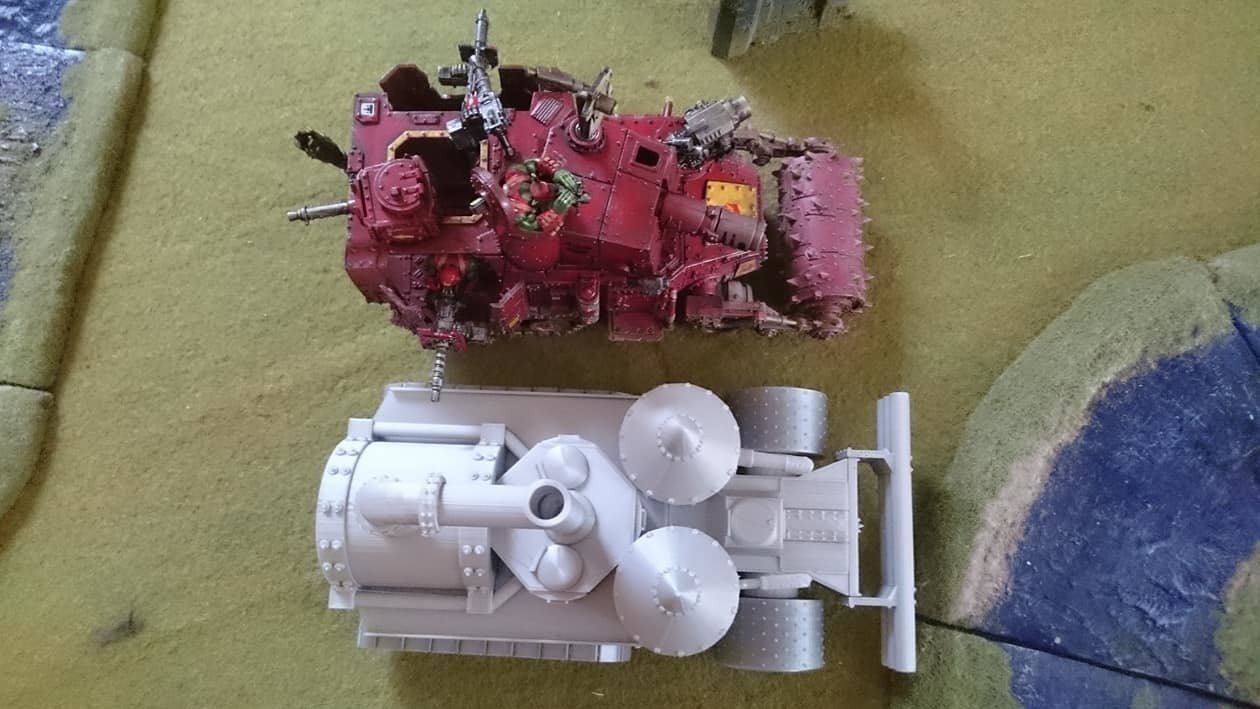 🪖 Orc / Ork / steam-powered Halftrack・Free STL File for ・Cults