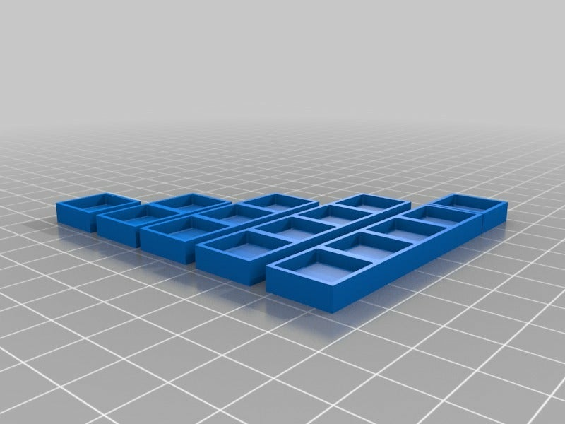 Free STL file Movement tray for square / rectangular bases Kings of war ...