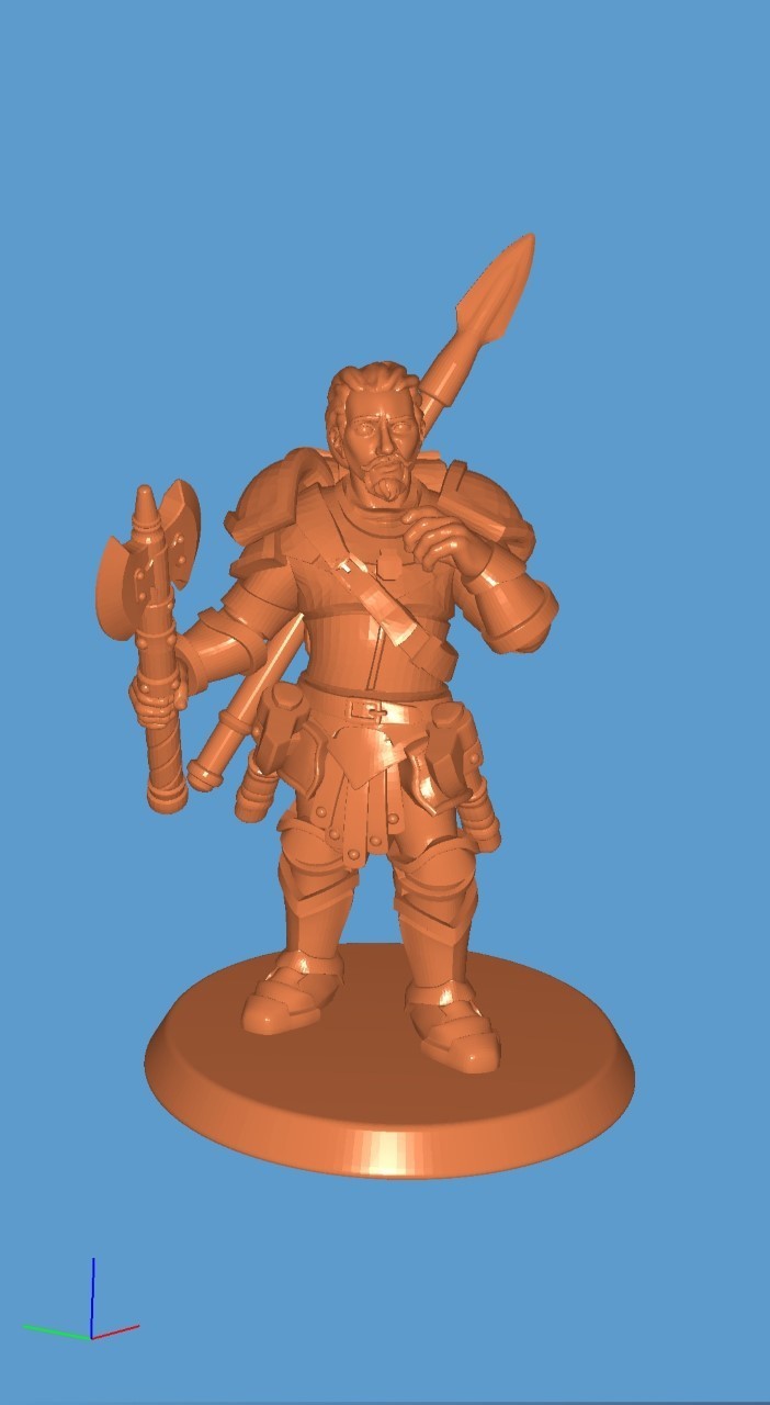 🎲 Human Fighter・Free STL File for ・Cults