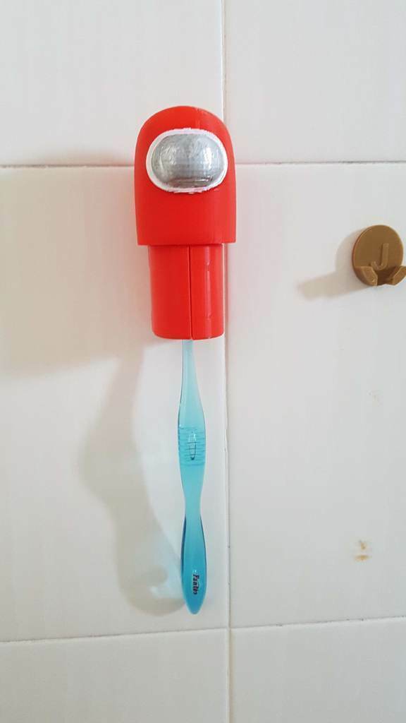 Free STL file Snapping Toothbrush Holder - feat. Among Us 🪥 ・3D ...