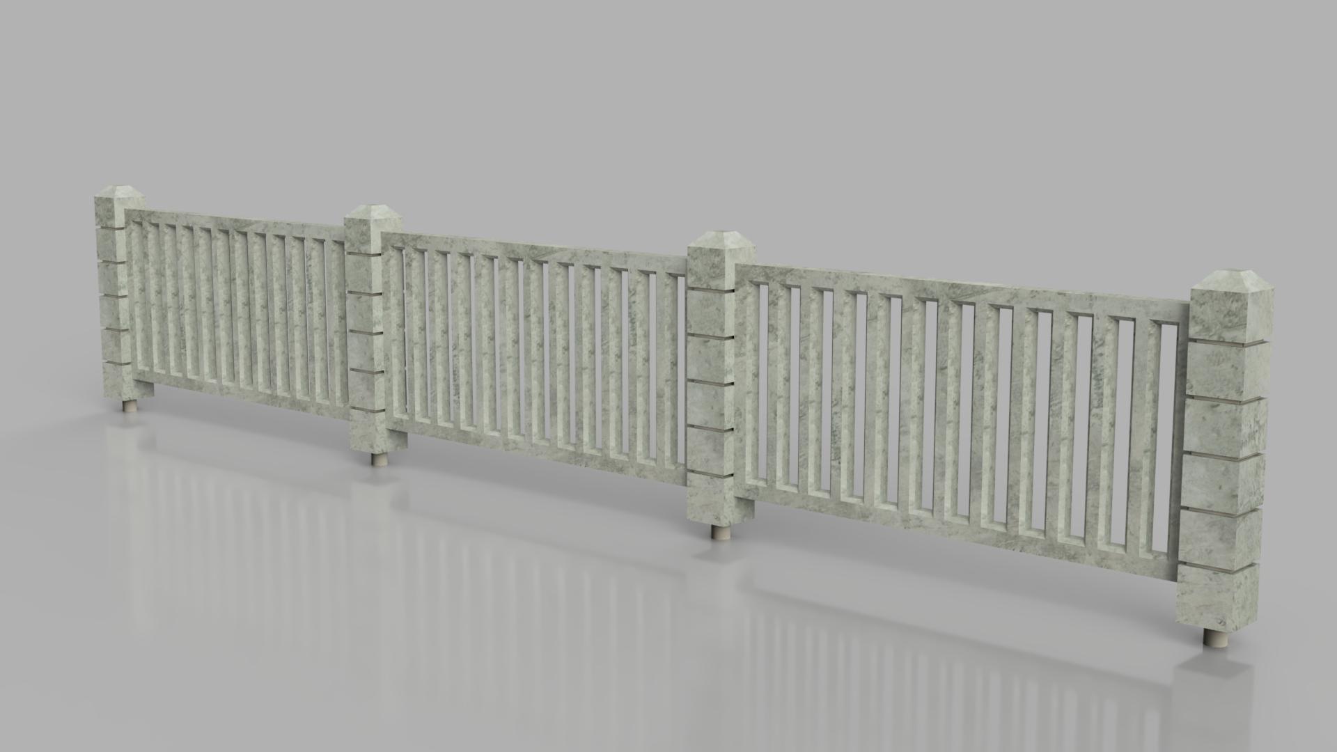 STL file HO Model Fence 🌉・3D printing model to download・Cults
