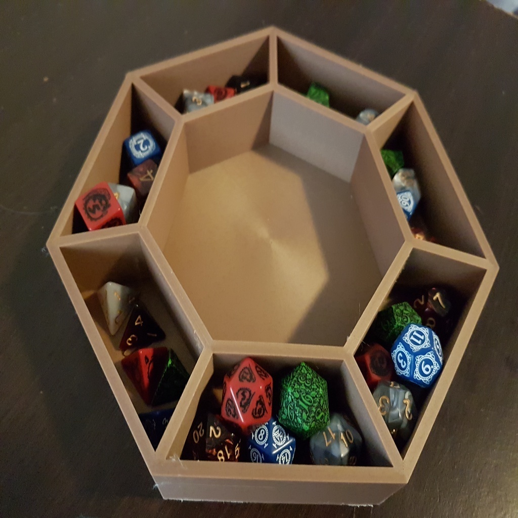 🎲 DnD Dicetray and Organizer・Free 3D File for ・Cults