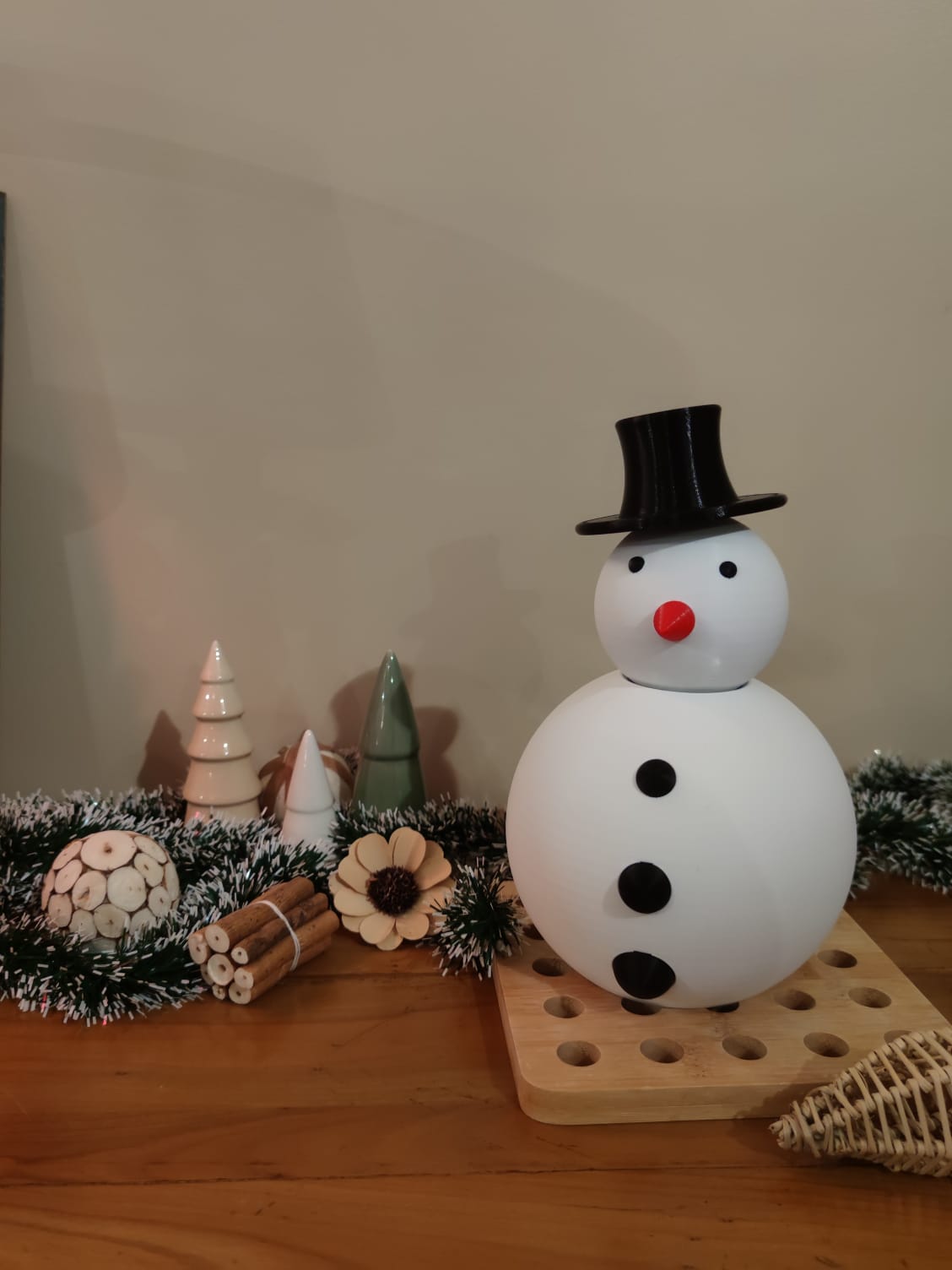 Файл STL Snowman piggy bank ☃️ ・3D-печатный дизайн для загрузки・Cults