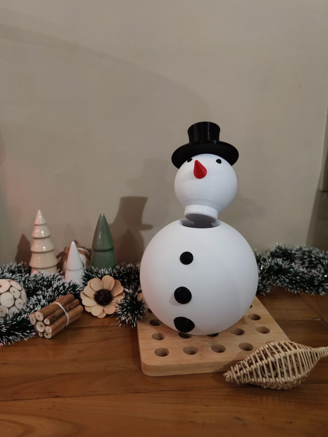 Файл STL Snowman piggy bank ☃️ ・3D-печатный дизайн для загрузки・Cults
