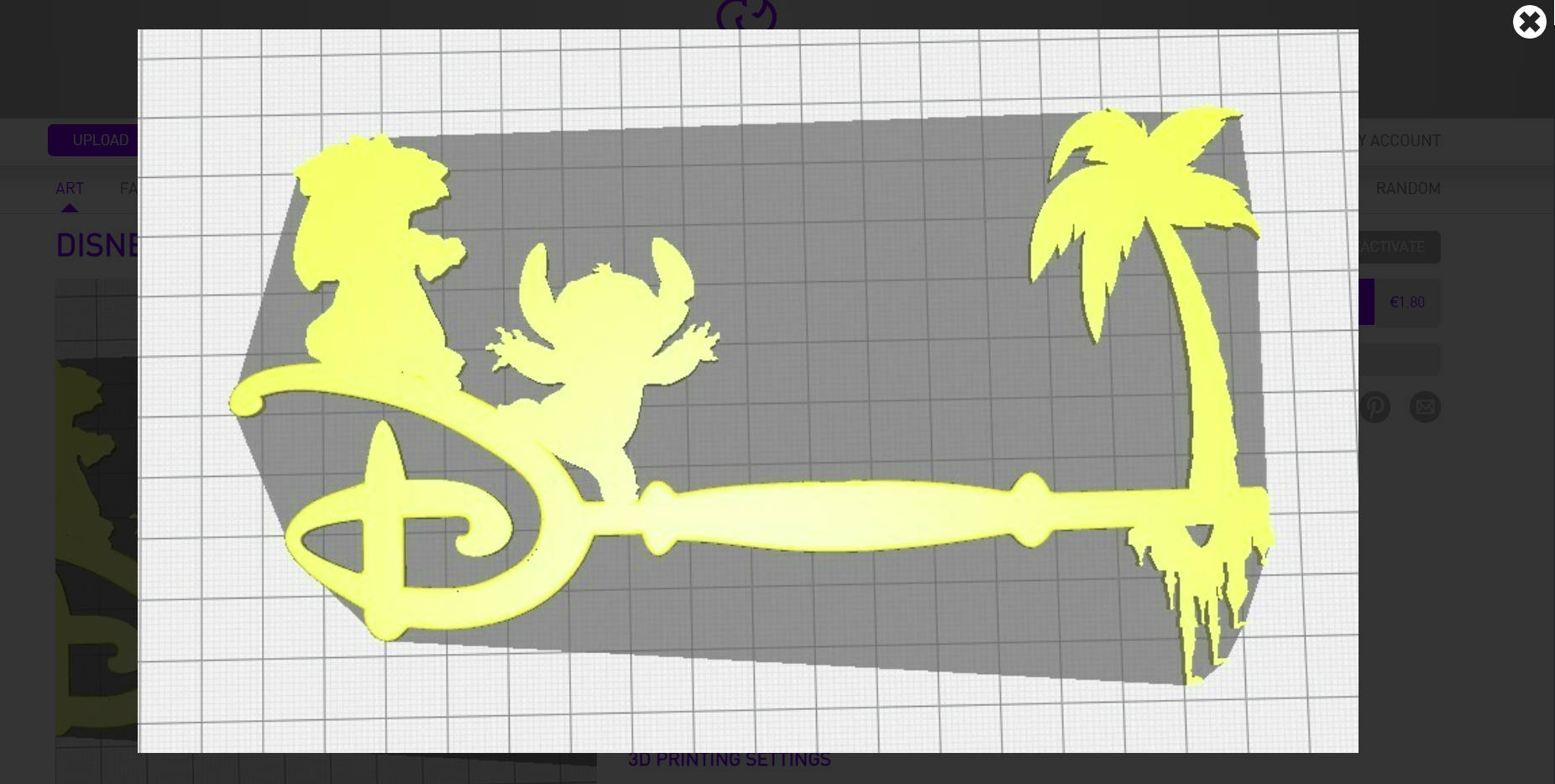 STL file Disney key Lllo & Sticht 🔑・Design to download and 3D print・Cults