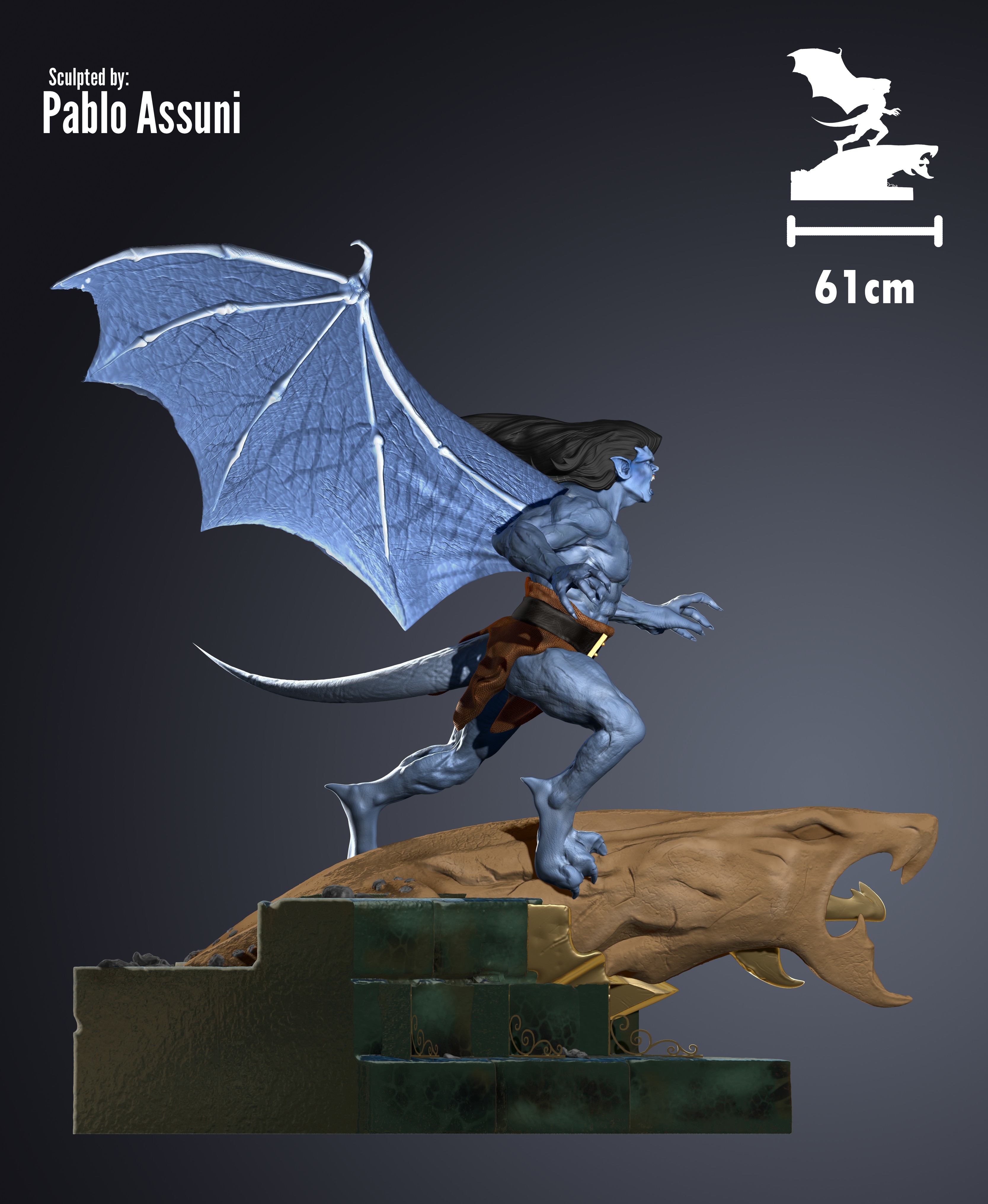 🗿 Goliath from Gargoyles・ STL File for 3D printing・Cults