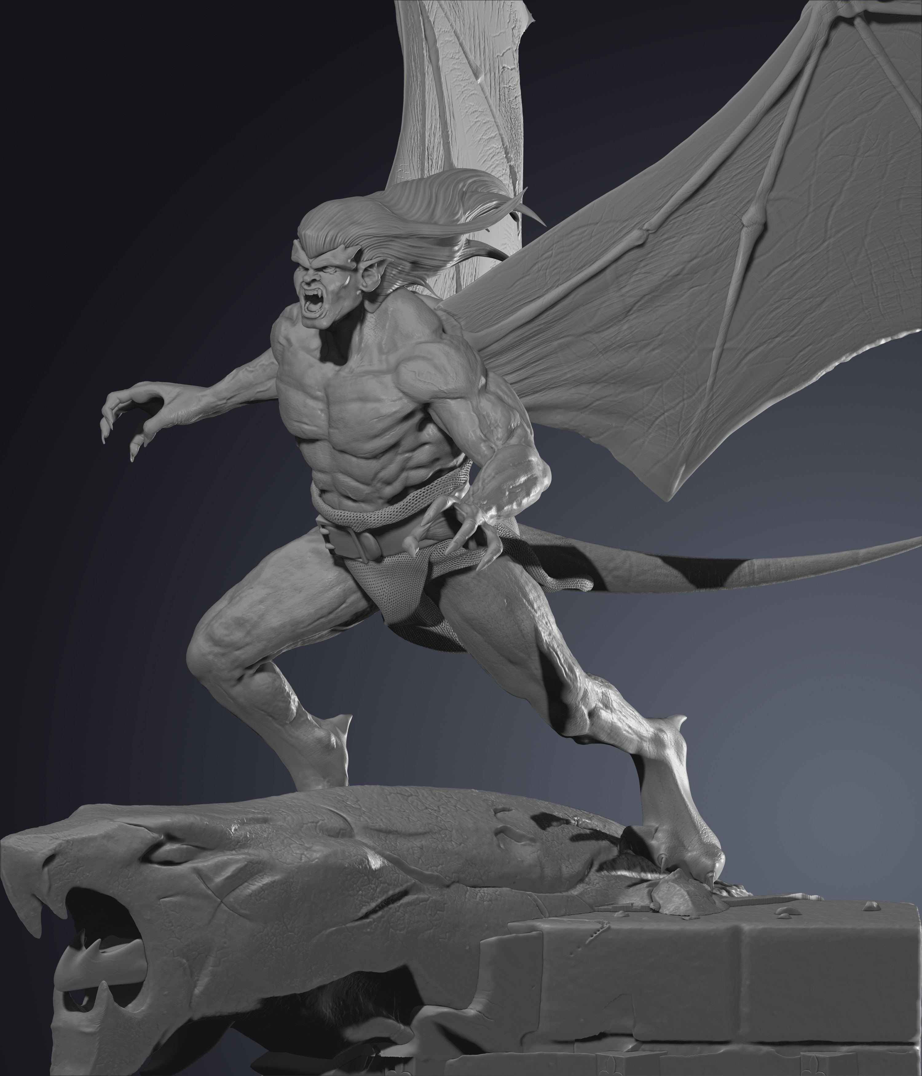 🗿 Goliath from Gargoyles・ STL File for 3D printing・Cults