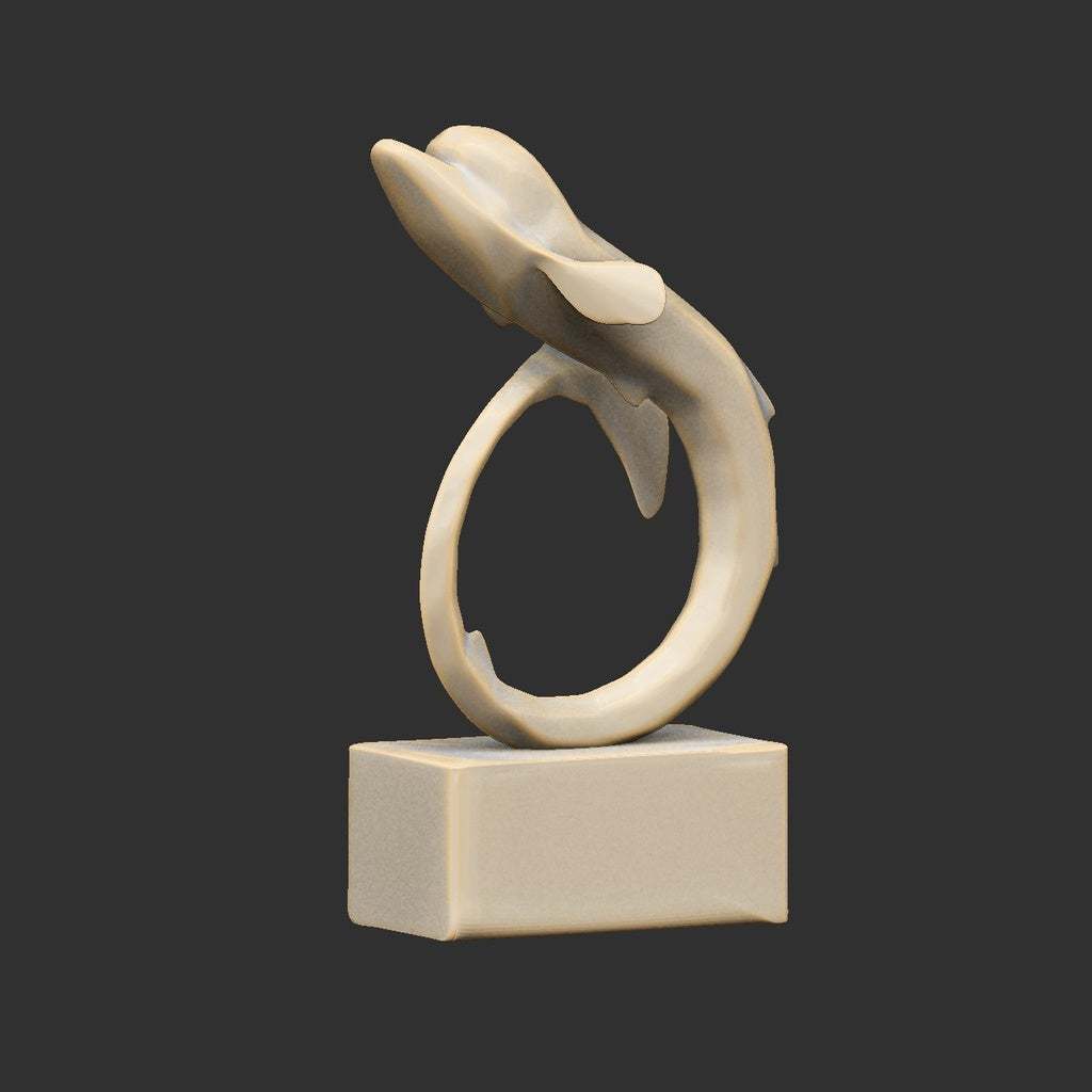 Free STL file Stylised Dolphin Statues 🐬 ・3D print design to download・Cults