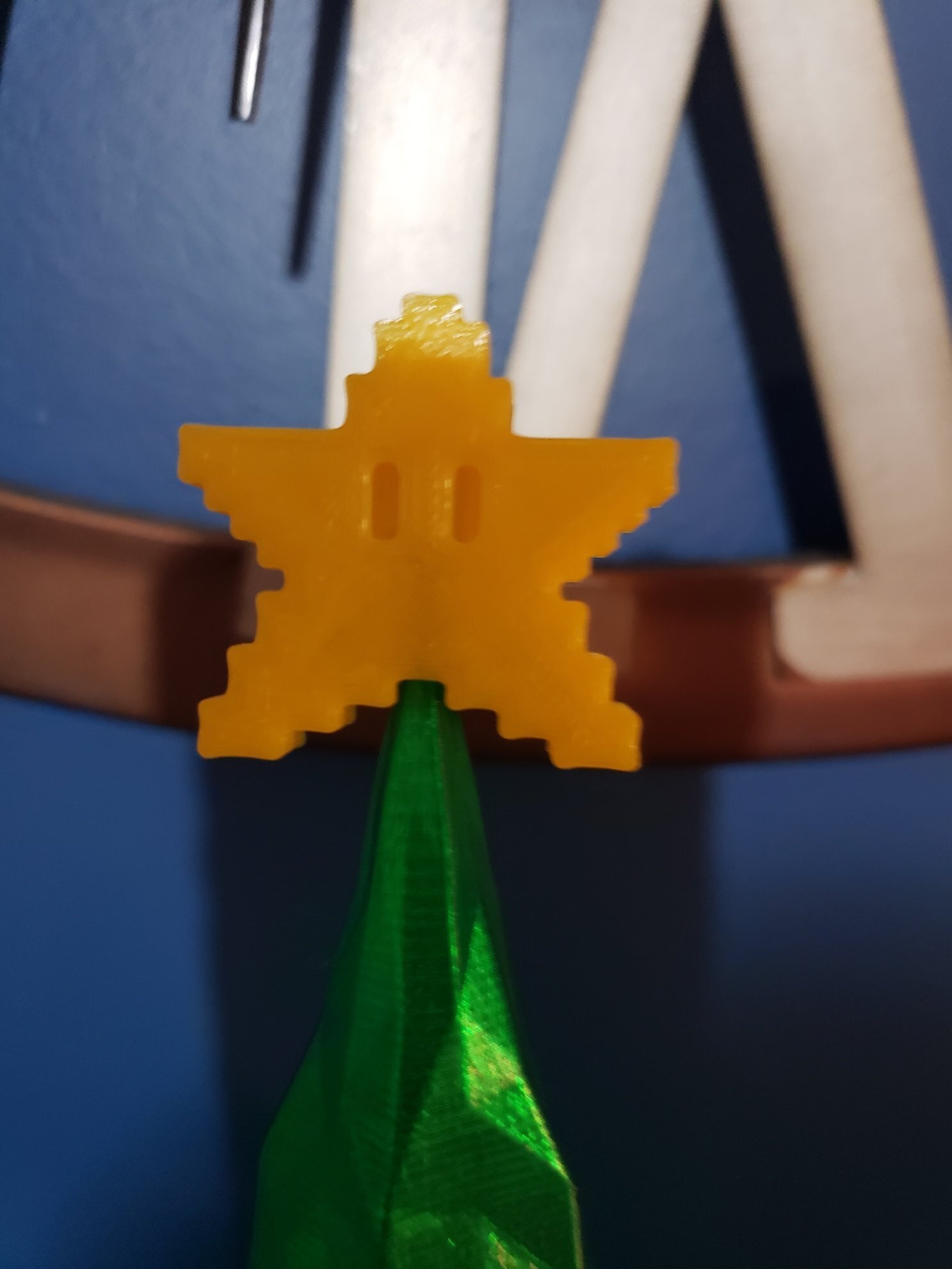 3D print Pixel tree topper star・Cults