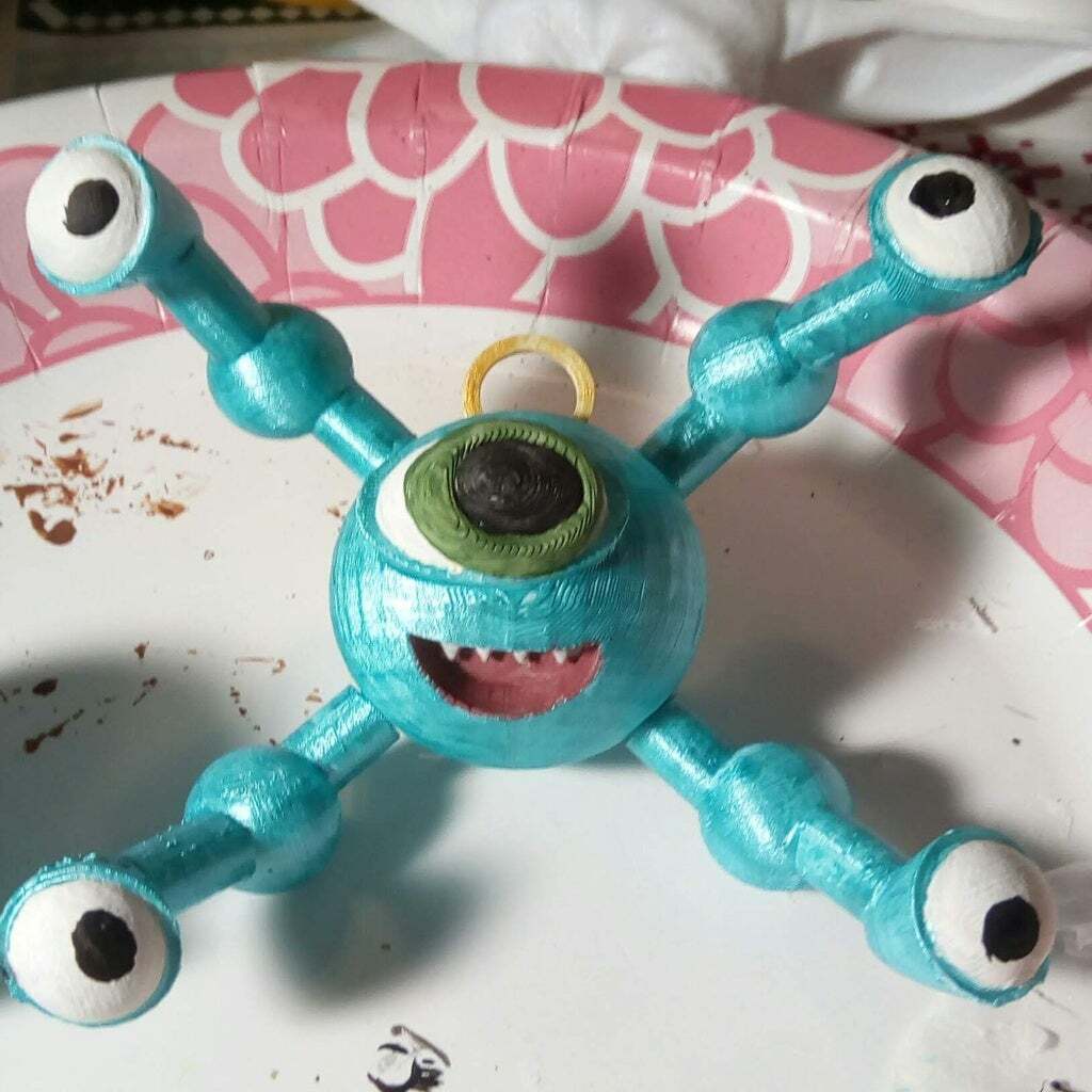 Free STL file Beholder Christmas Ornament 🎄・3D print object to download ...