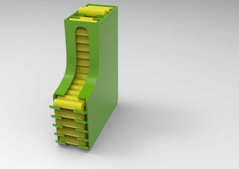 Free STL file battery dispenser mega 🔋・3D printable object to download ...