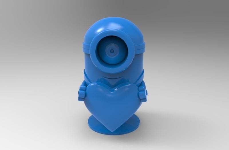 Free STL file minion heart 👹 ・3D printable model to download・Cults